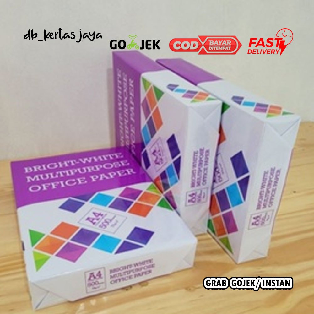 A4 Paper 75 gr 3 Reams, 1500 Sheets BMO (Bright-White Multipurpose ...