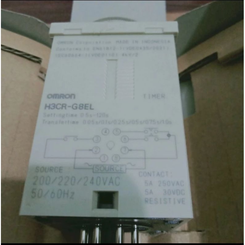Original OMRON H3CR-G8EL 220VAC TIMER | Shopee Malaysia