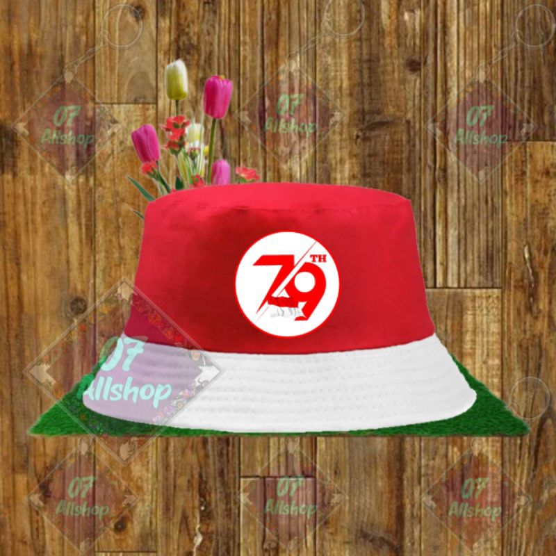 Bucket Hat Cap Hat 79TH HUT RI DIRGAHAYU INDONESIAN INDEPENDENCE 2024 ...
