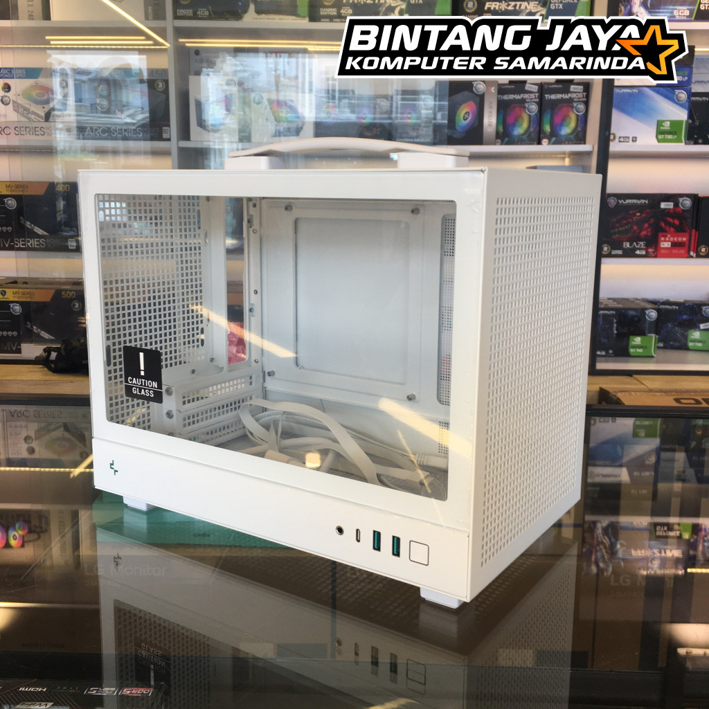 Deepcool CH160 White Ultra-Portable Mini-ITX PC Case - White | Shopee ...