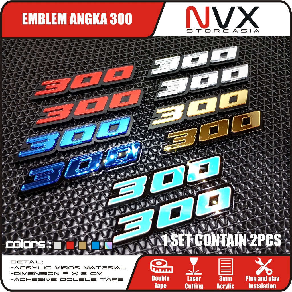 Original japanese japanese Nmax Xmax 300 cc motorbike cc 300 Emblem ...