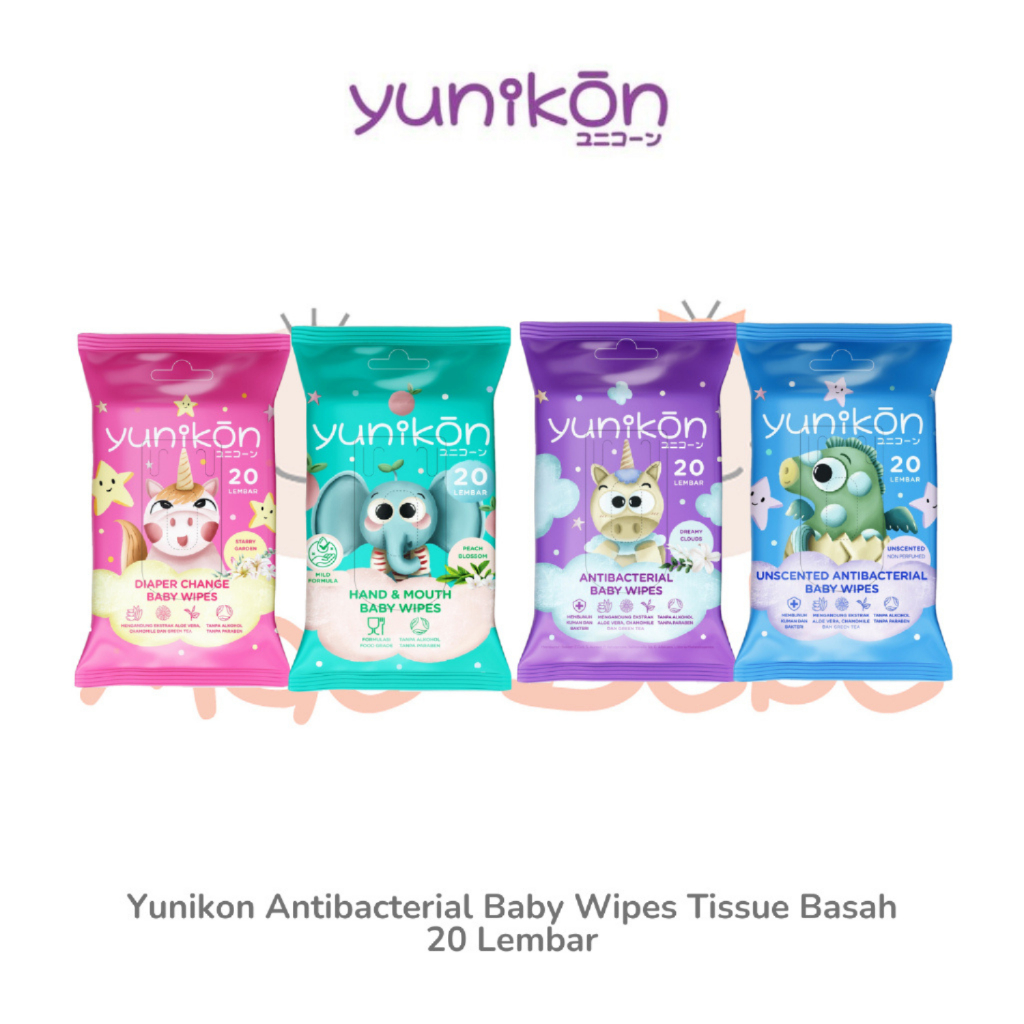 Yunikon Baby Wipes Baby Wet Tissue 20 Sheets | Shopee Malaysia