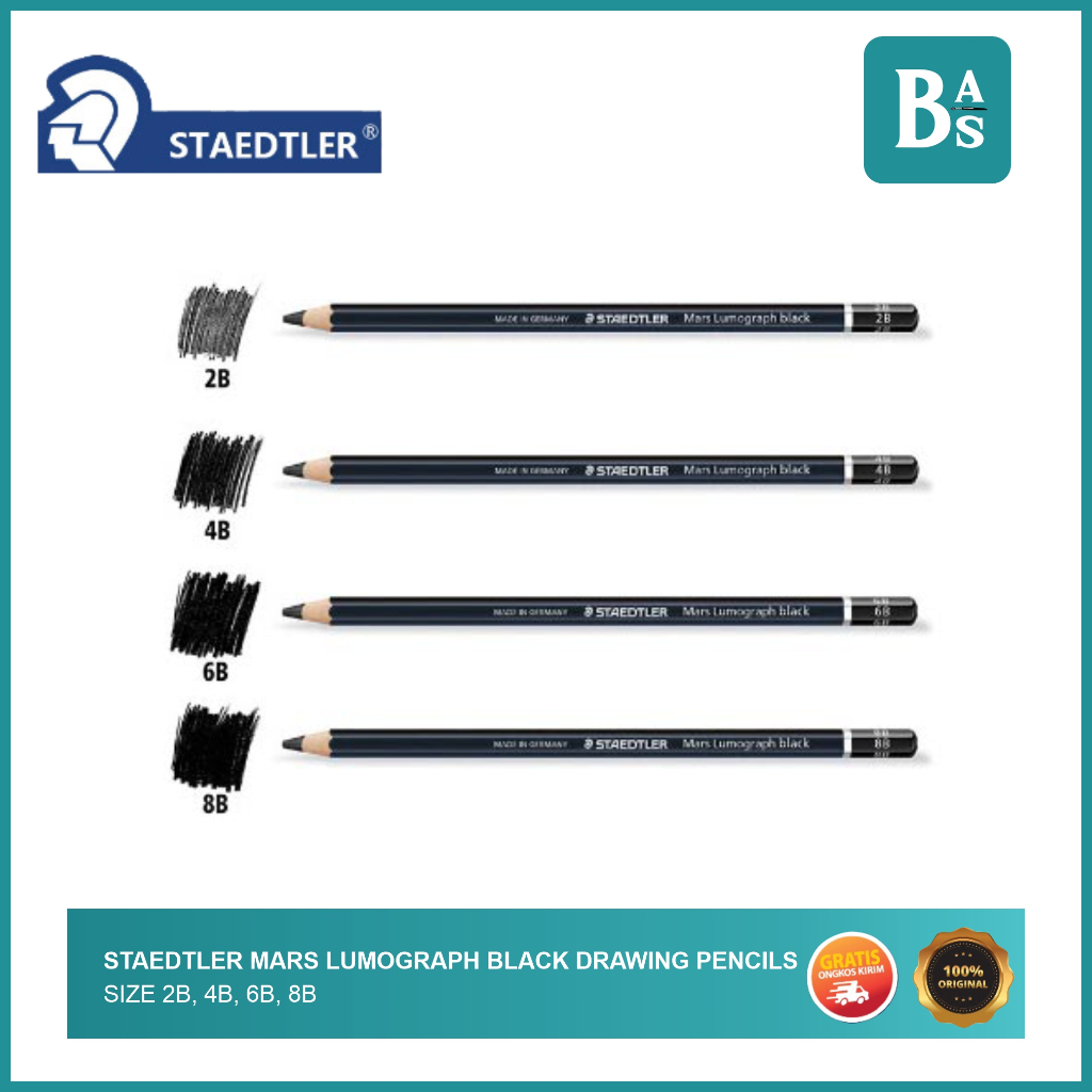 Staedtler Mars Lumograph Black Drawing Pencils | Shopee Malaysia