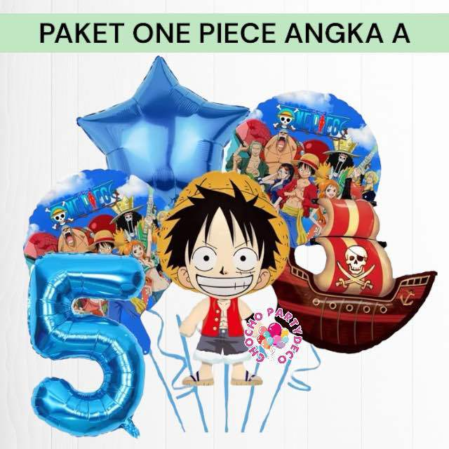 One Piece Number A Balloon Package/One Piece Birthday Decoration ...