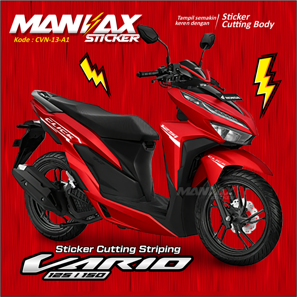 Cvn-13 Striping Vario New 2019-2022 Cutting Sticker | Shopee Malaysia