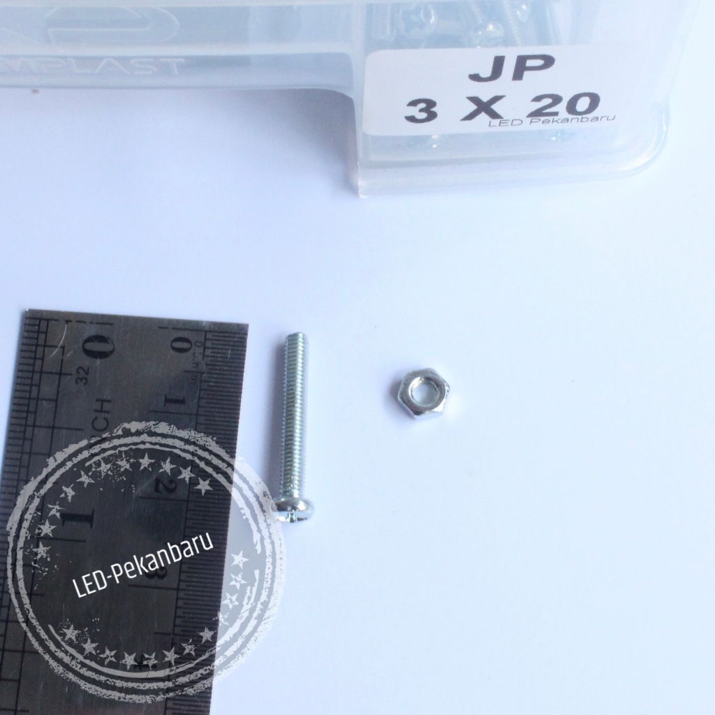 20pcs JP Bolts 3X20 3MM X 20MM Length 2CM NUT M3 Screwdriver Head ...