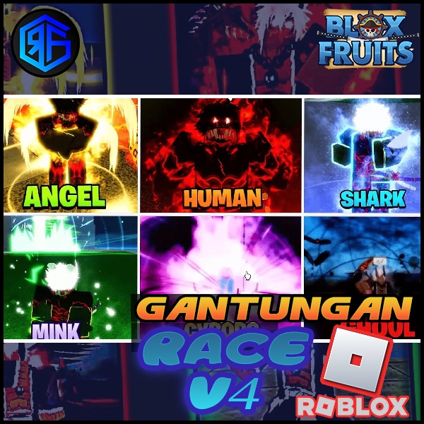 GANTUNGAN Keychain (Keychain) Race V4 Roblox Blox Fruit | Shopee Malaysia