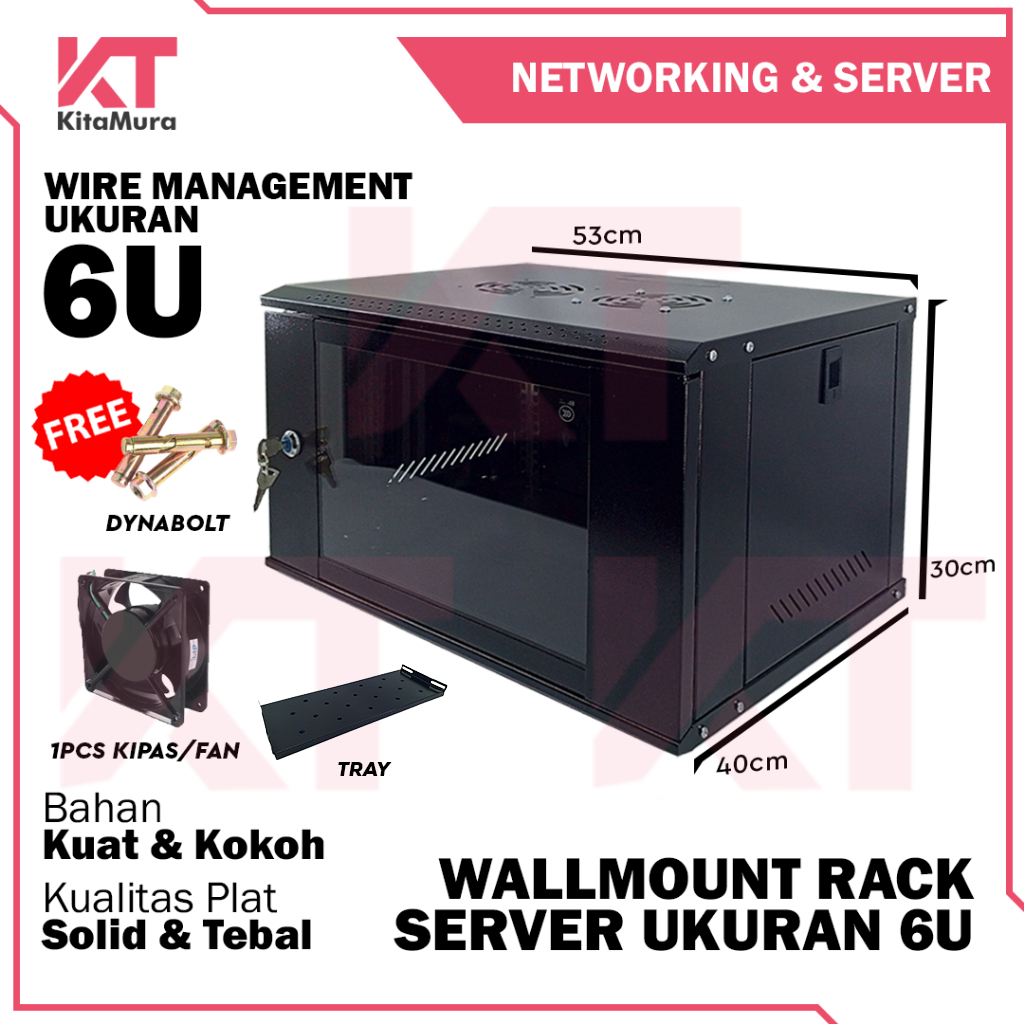 Wallmount Rack 6U, Single Door Server Rack Size 6U | Shopee Malaysia