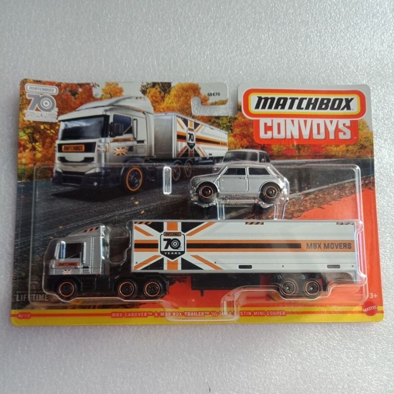 Matchbox Convoys MBX Cabover & MBX Box Trailer 1964 Austin Mini Cooper ...