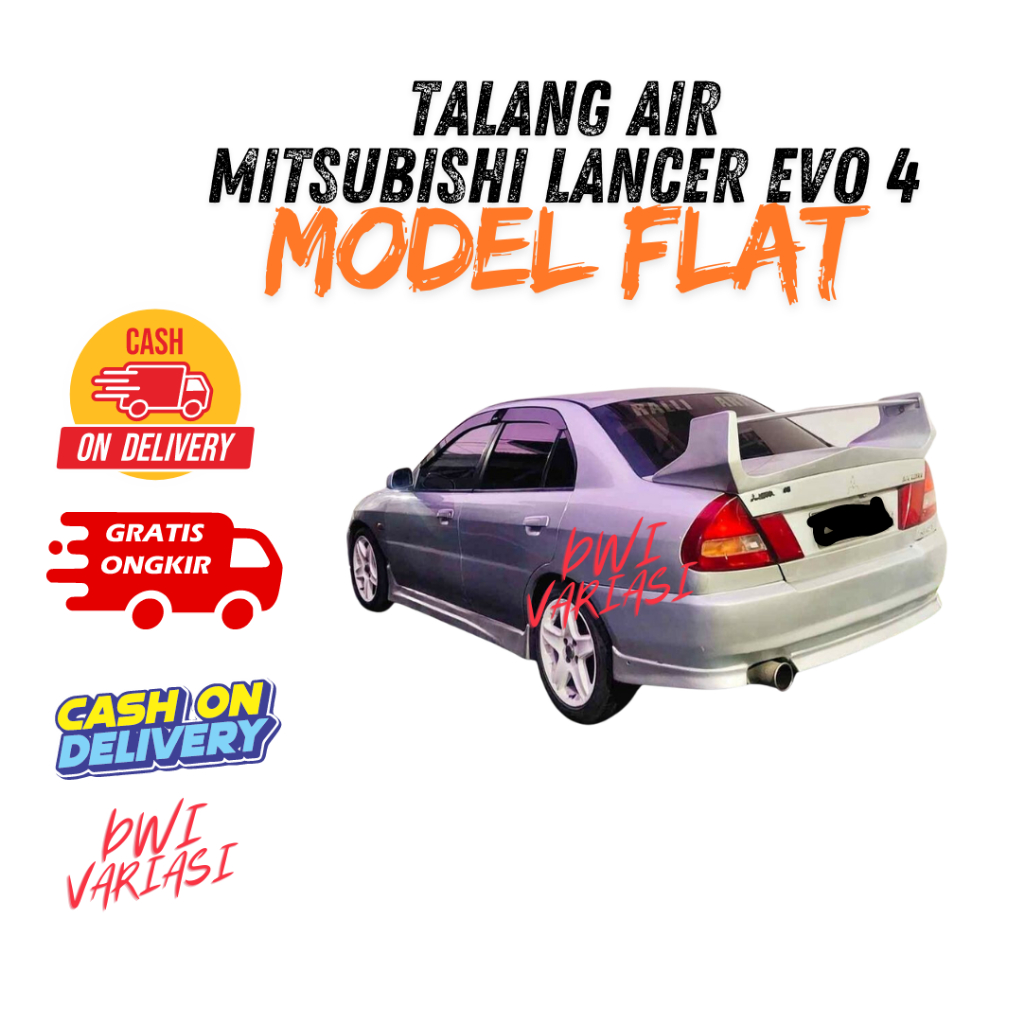 MITSUBISHI NEW LANCER EVO 4 FLAT Car Water Gutters 1997-2002 | Shopee ...