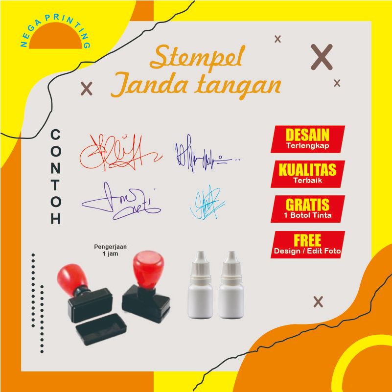 Signature Paragraph Stamp/TTD/SIGNATURE Paragraph | Shopee Malaysia