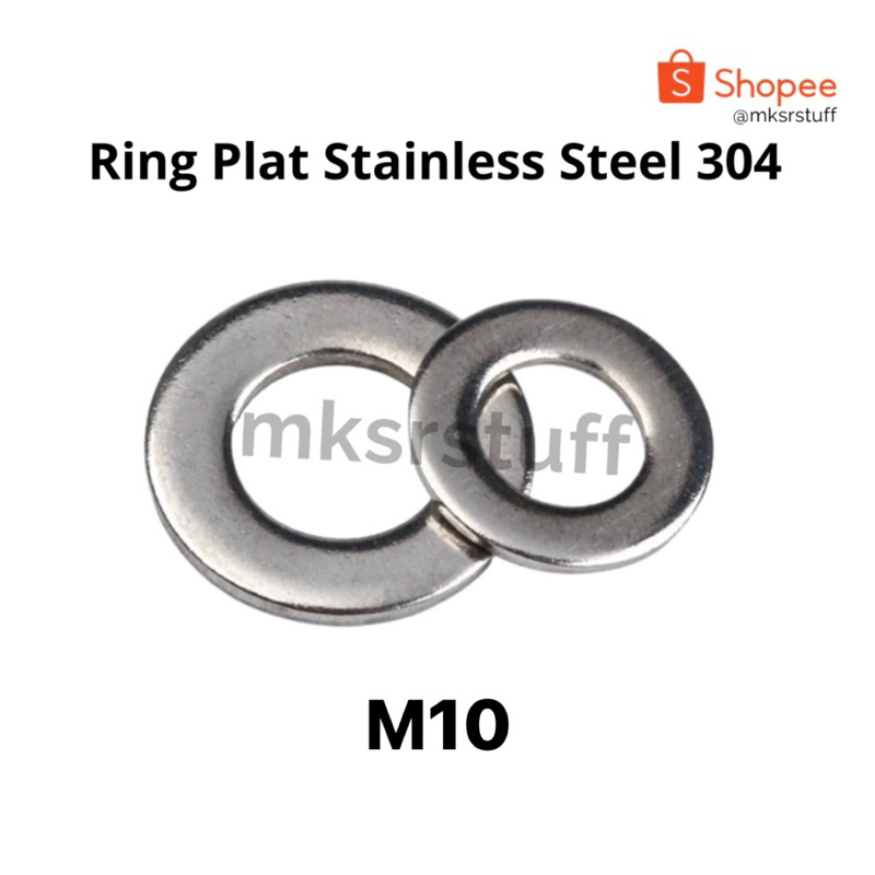 M10 - Ring Plate SS304 (10pcs) | Shopee Malaysia