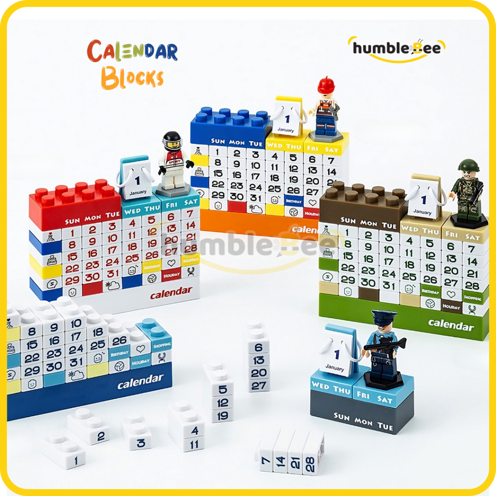 Calendar Blocks - Calendar 2025 | Educational Toys Block Stacking ...