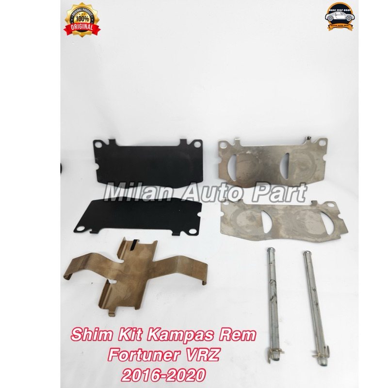 Sim Shim kit Fitting kit Pin Plate Brake Pad Front Brake Pad Disc ...