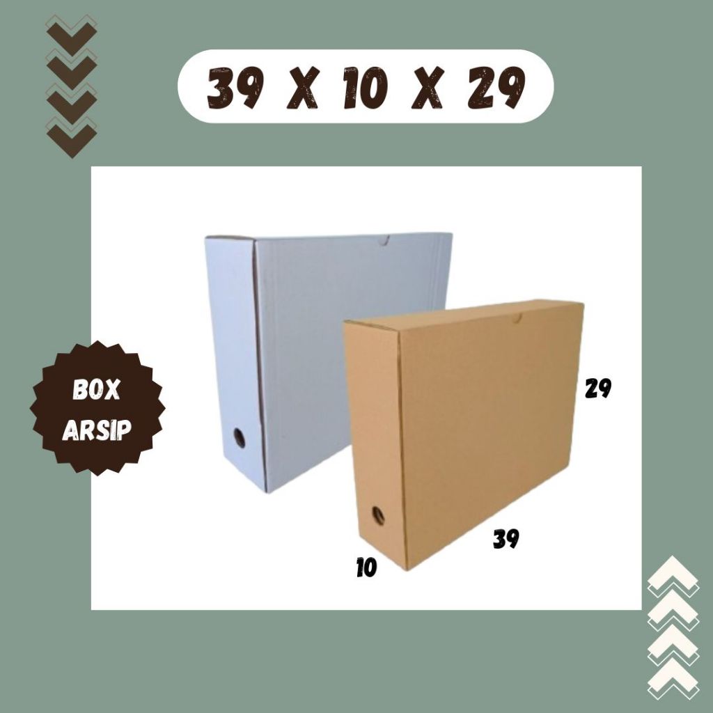 File box 39x10x29 / 38x10x28 / 40x12x28 Cardboard File Archive Packing/plain/Arsip/File/filebox ...