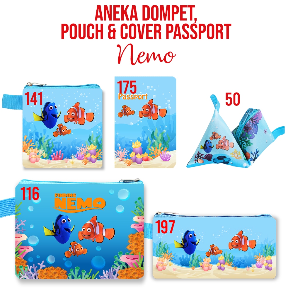 Nemo Pixar Wallet Mini Wallet Case Pouch Sling Bag Crossbody Bag Mouse ...