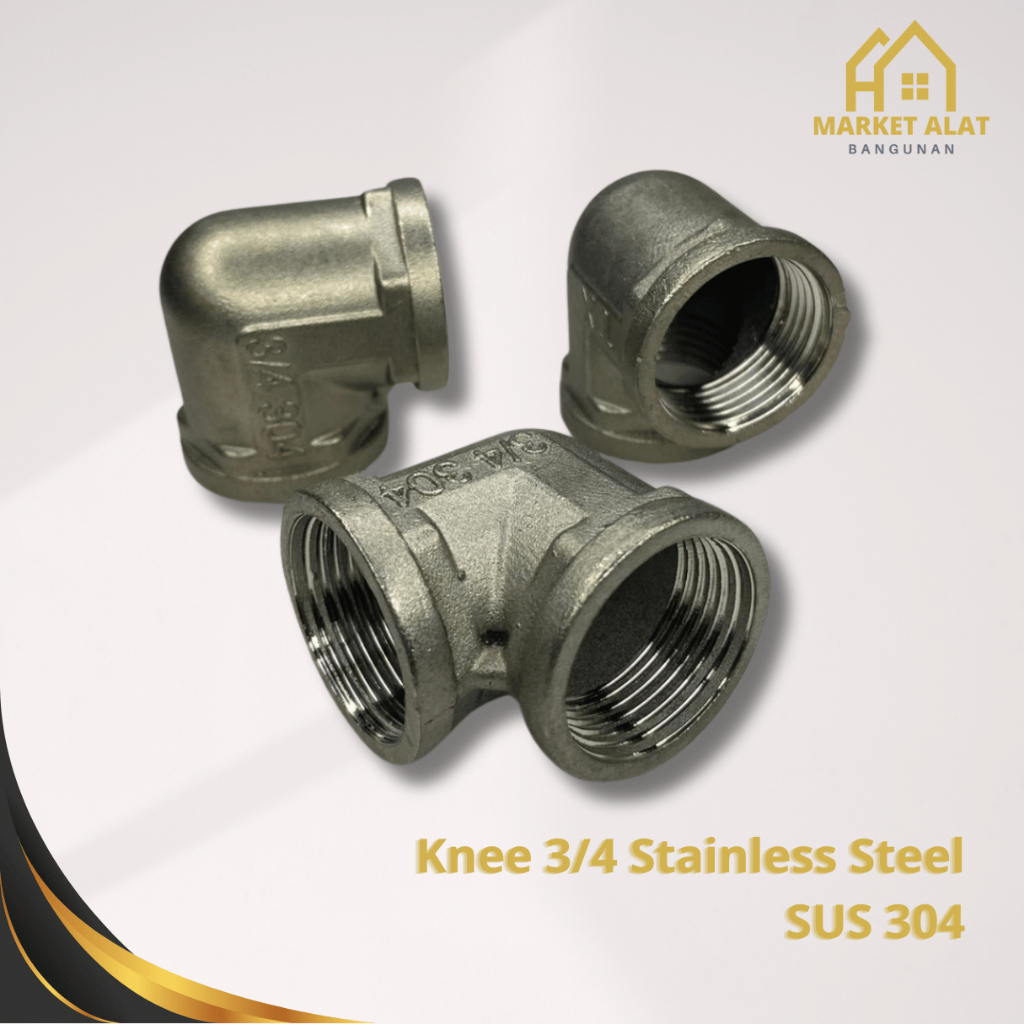 Knee Drat In 3/4 Stainless Steel SUS 304 / Elbow Female Stainless Steel ...