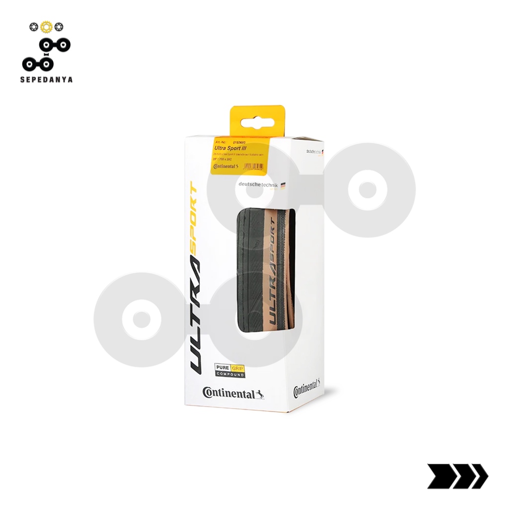 Outer Tire Continental Ultra Sport UltraSport III 3 Tire Tires Tan/Skin ...