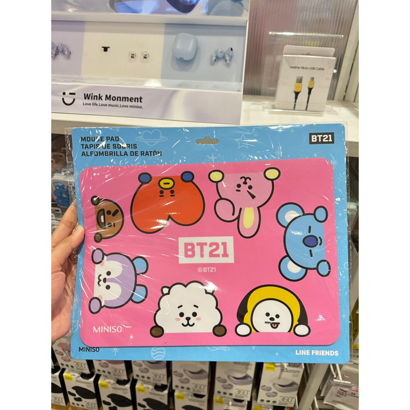 Miniso X BT21 MOUSE PAD MOUSE PAD/Padded MOUSSE PAD BTS ARMY COLLECTION ...