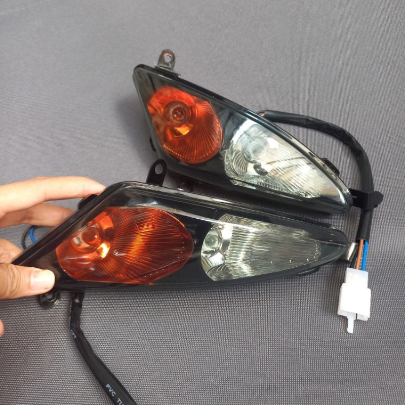 HITAM MATA Mio Sporty Mio Mx Smoke Turn Signal Light Reflector Black ...