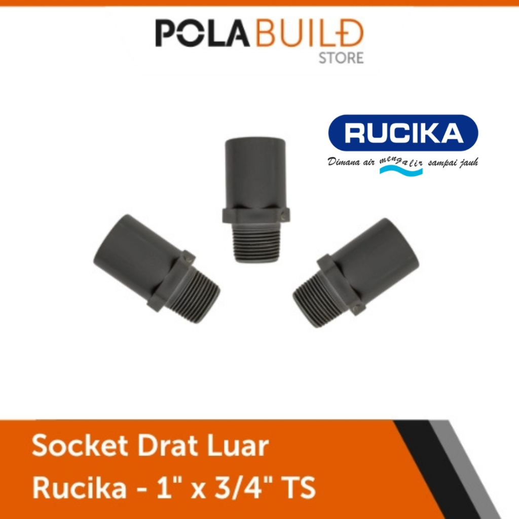 Build Pattern - SDL Outer Thread Socket 1 Inch PVC AW Rucika TS 1" x 3/ ...