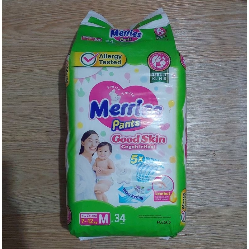 Merries Brand Pampers/Baby Diapers Size M34 And L30 | Shopee Malaysia