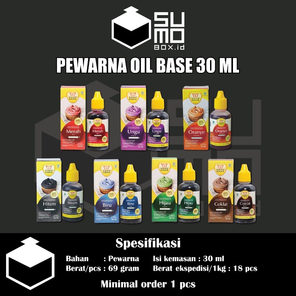 Koepoe Koepoe 30ml Oil BASE Food Coloring/Food Coloring Oil Based ...