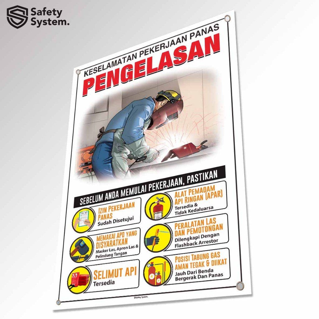 K3 Safety Banner Banner Safety Hot Work Welding Welding | Shopee Malaysia
