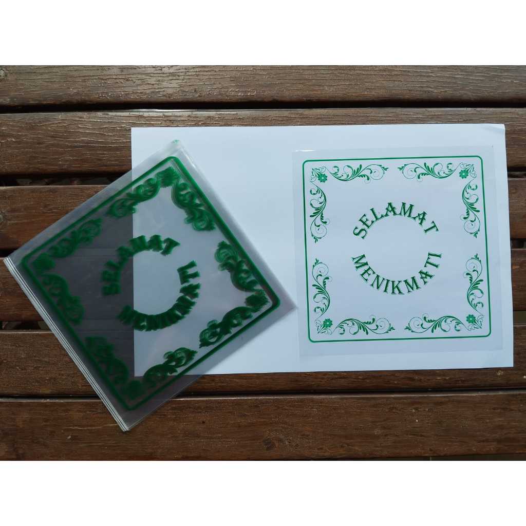 Plastic RICE BOXES / SHEETS ENJOY / 30 MIC THICK SHEETS | Shopee Malaysia