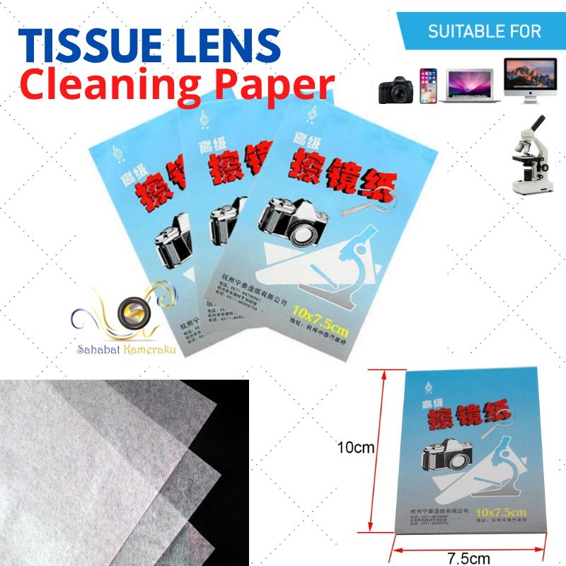 Lens Cleaning Paper Tissue Pack 50 Sheet (Lens Cleaning Tissue ...