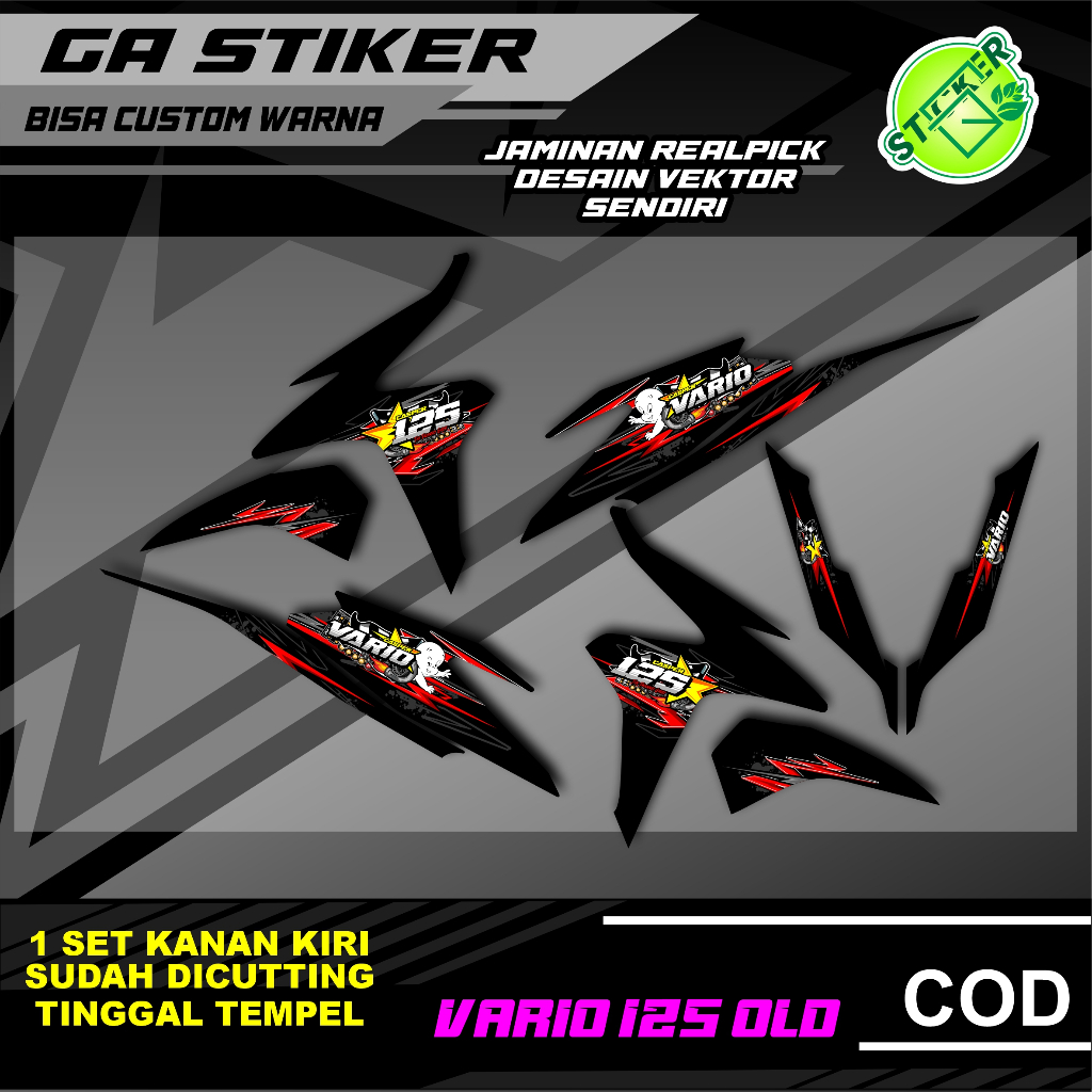 Cool Motorcycle STRIPPING HONDA VARIO 125 OLD KZR STAR DIESEL LIVERY 4 ...