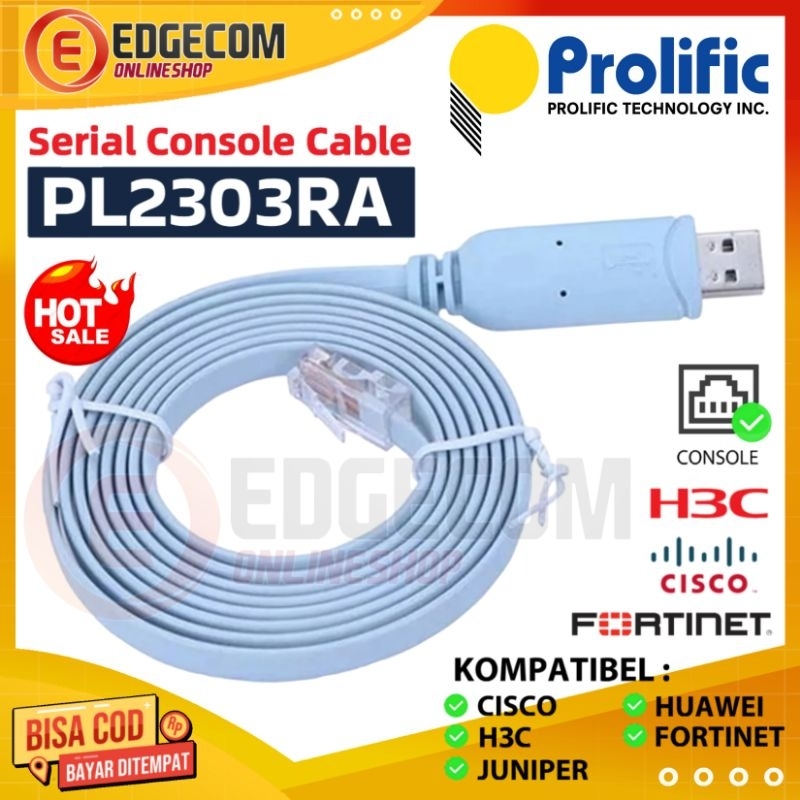 PROLIFIC PL2303RA USB TO RJ45 CONSOLE CABLE CISCO FORTINET | Shopee ...