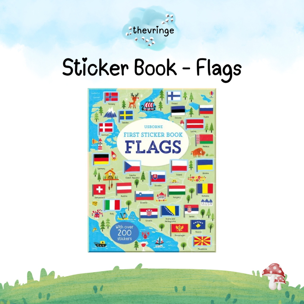 Flags Sticker Activity Book Children Book National Flag Book with ...