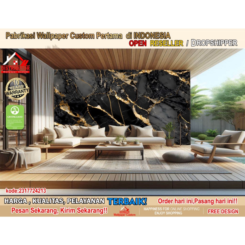 Custom 3D Marble Theme Wallpaper | Marble | Wall Wallpaper | Room ...