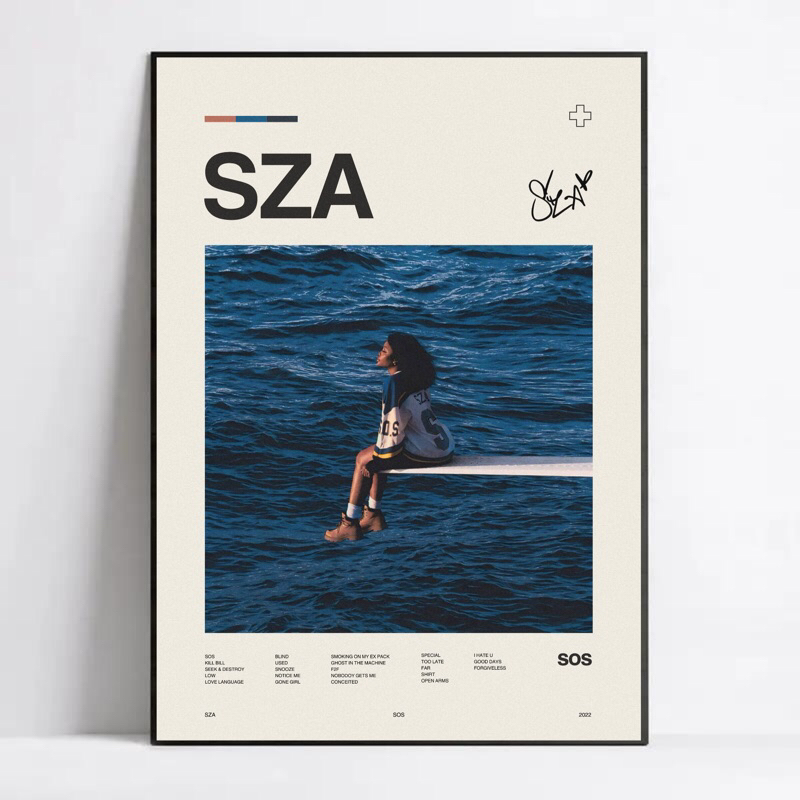 Poster Frame - SZA - SOS | Shopee Malaysia