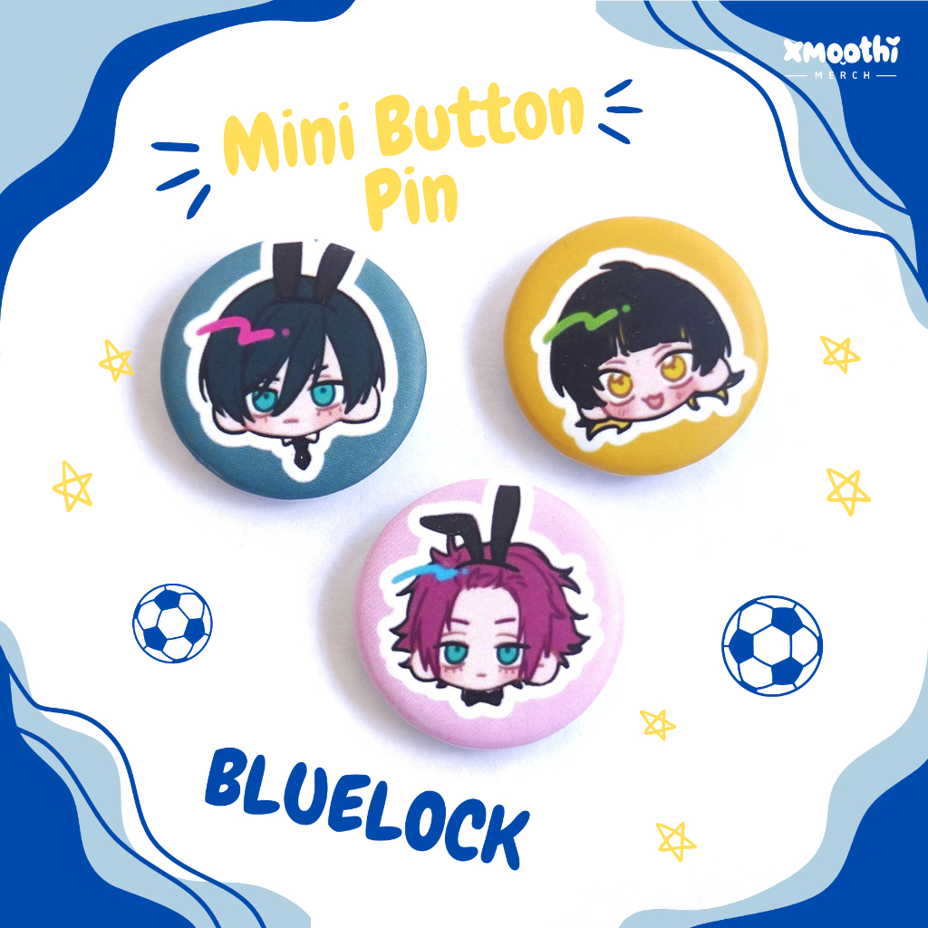 Bluelock BUTTON PIN - BLUELOCK BACHIRA RIN SAE - ANIME MERCHANDISE ...