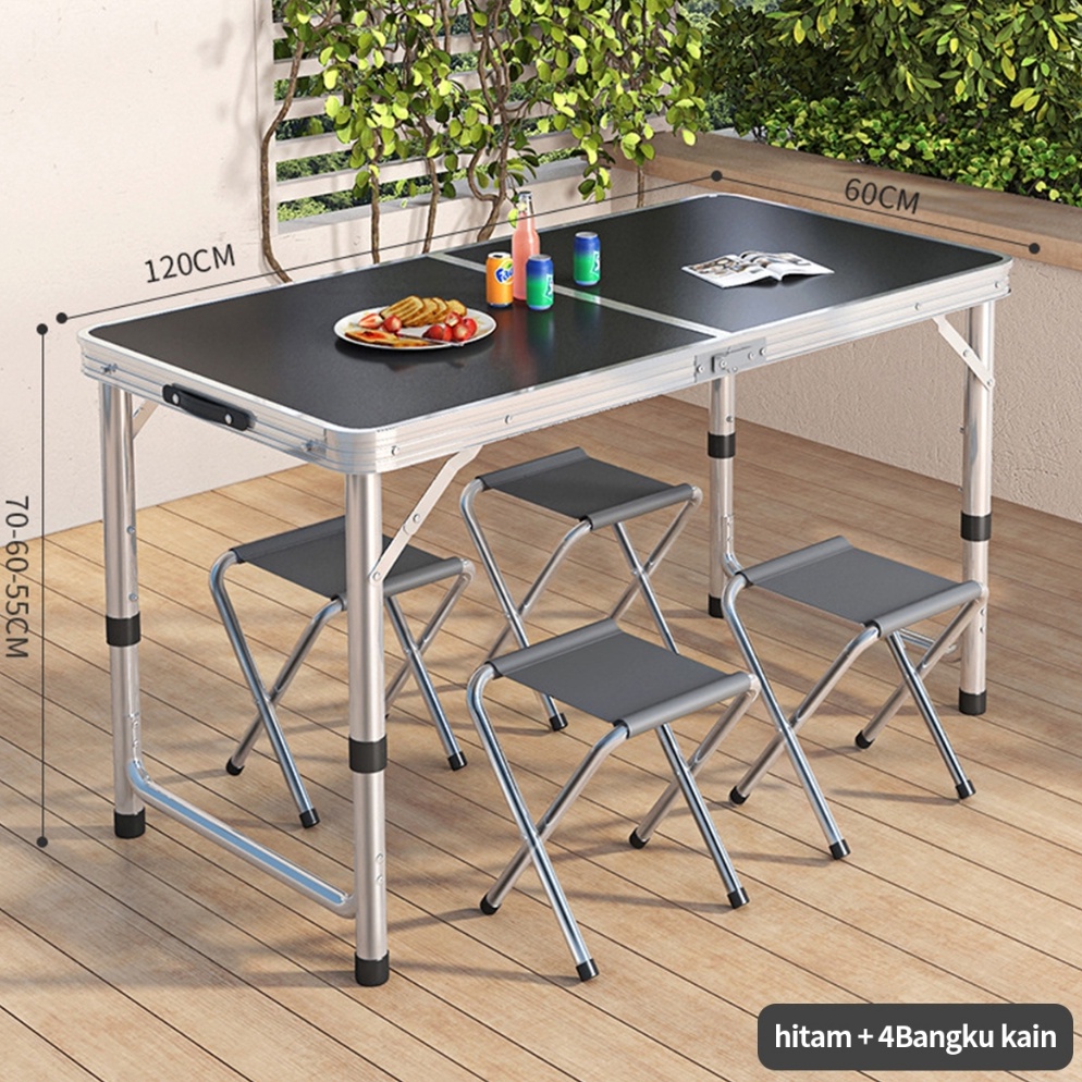 READY Folding Table Study Table Aluminum Suitcase Table 6x12 cm 24 ...