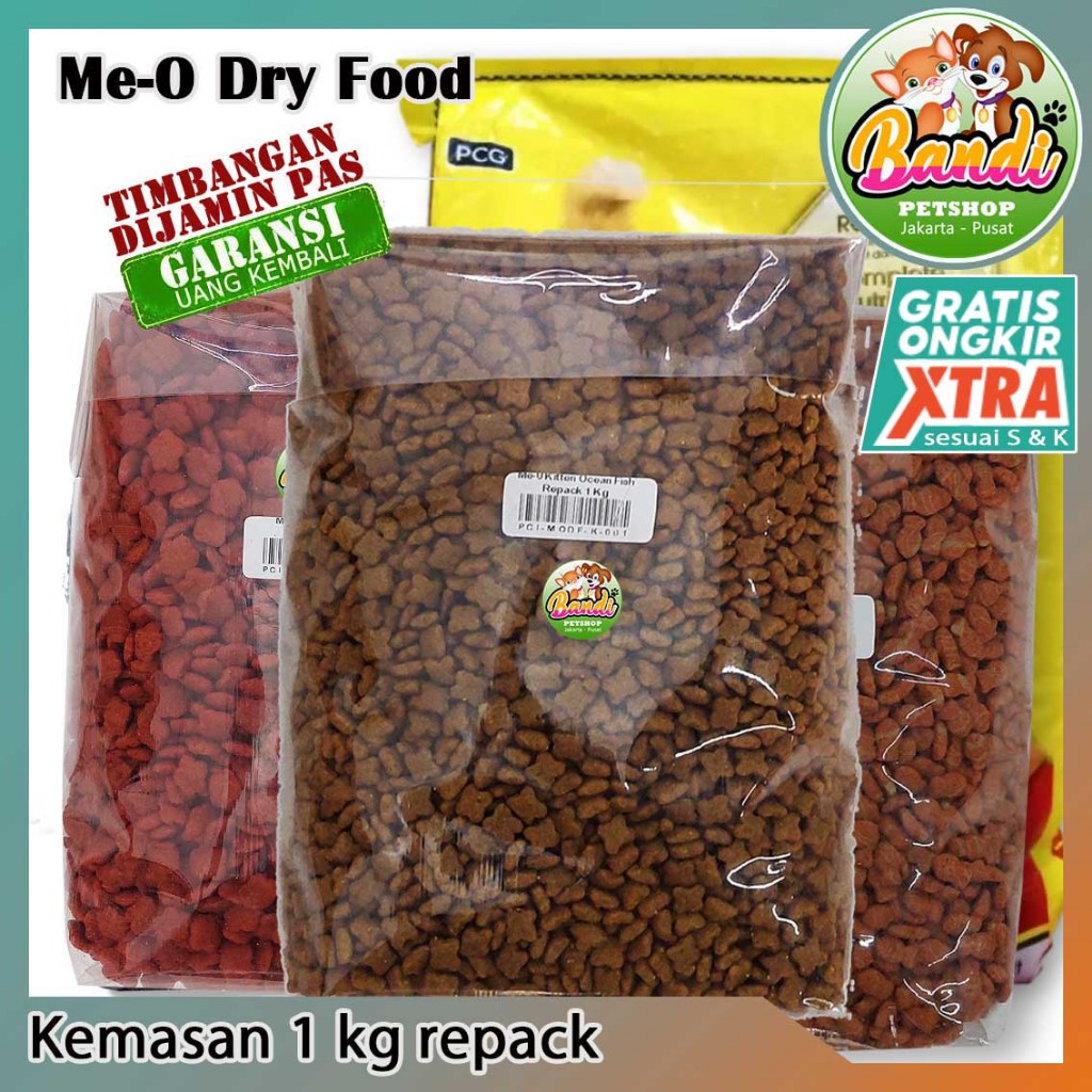 Me-o dry cat food repack 1 kg, meo Adult and Children's cat food in ...