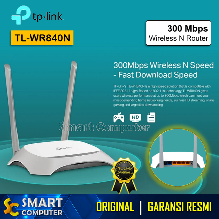 Router TP-Link TL-WR840N 300Mbps TP Link Wireless N WIFI Router ...