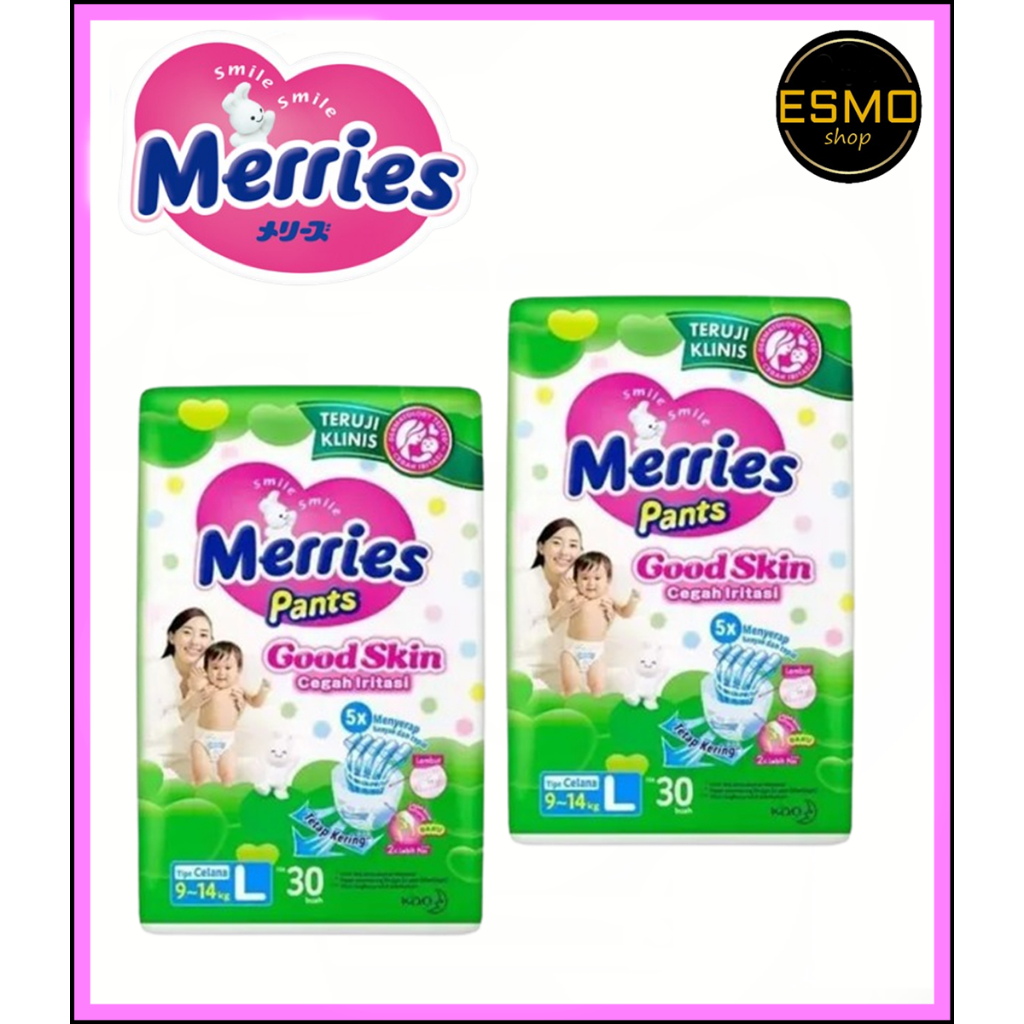 Merries Pants Good Skin M 34 Children's Diaper Pants | Shopee Malaysia