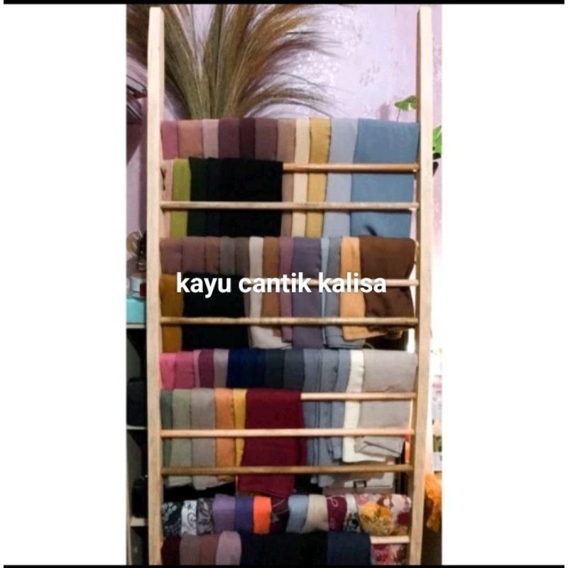 GANTUNGAN Jumbo Ladder hanger, hijab hanger rack 60 cm wide, pashmina ...