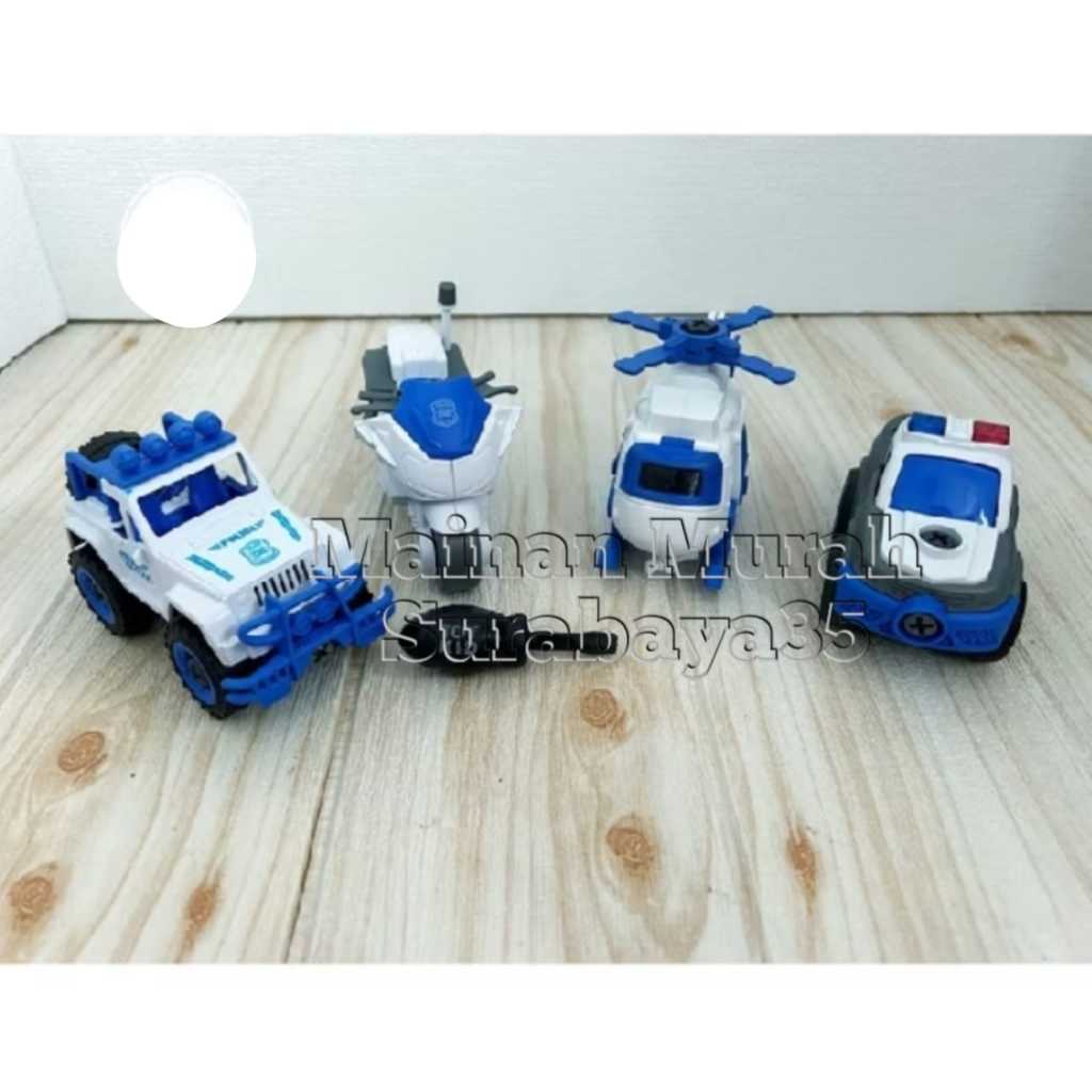 Police Car Assembling and Disassembling Toys Plus 204 D Screwdrivers ...