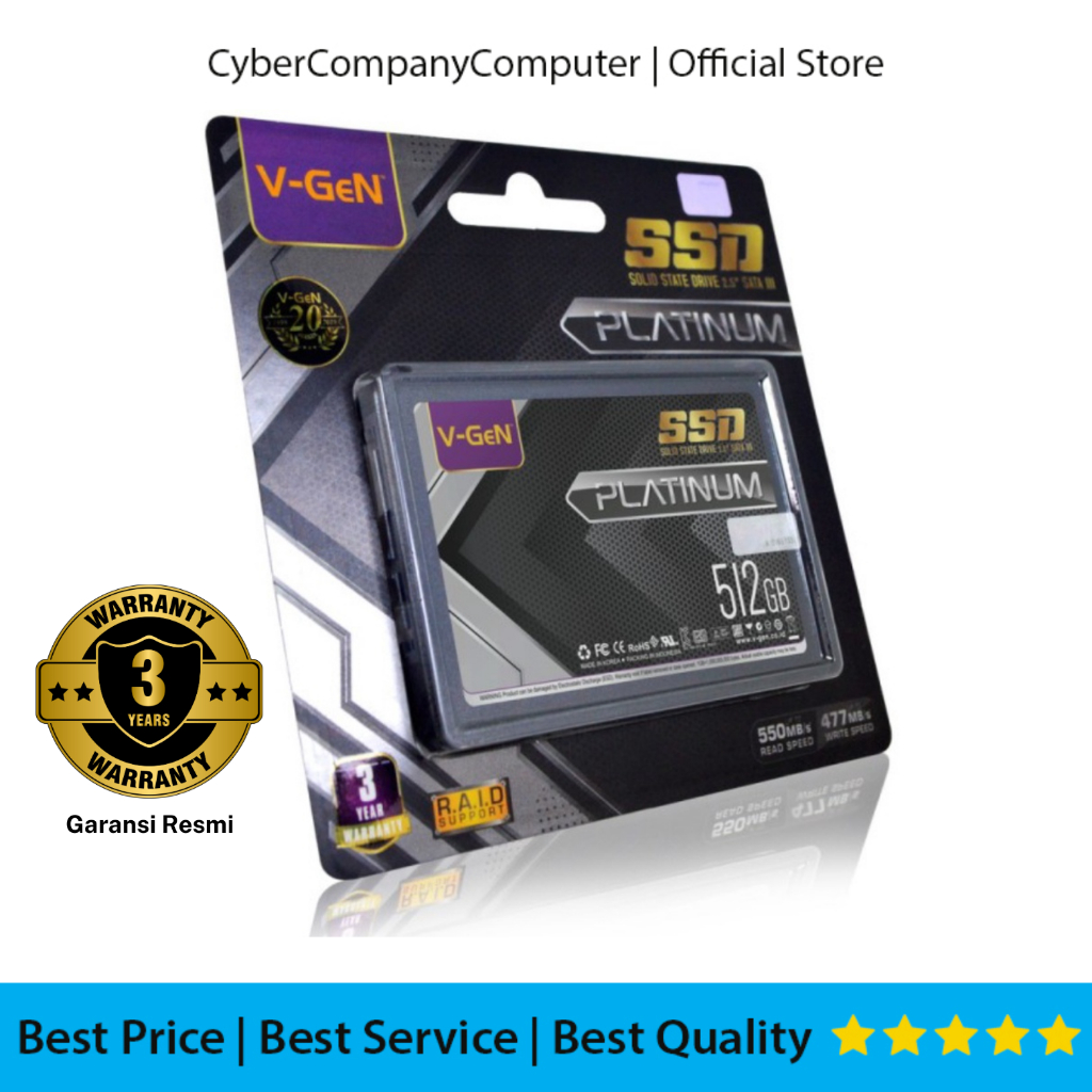 Ssd Vgen 512gb / 256gb / 128gb / Sata 3 V-GEN Platinum Sata III 2.5inch ...