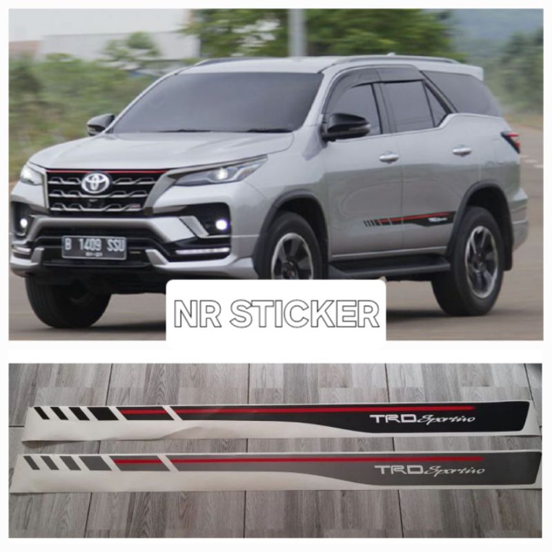 List of 2021 TRD Sportivo Toyota Fortuner VRZ body stickers / List of ...
