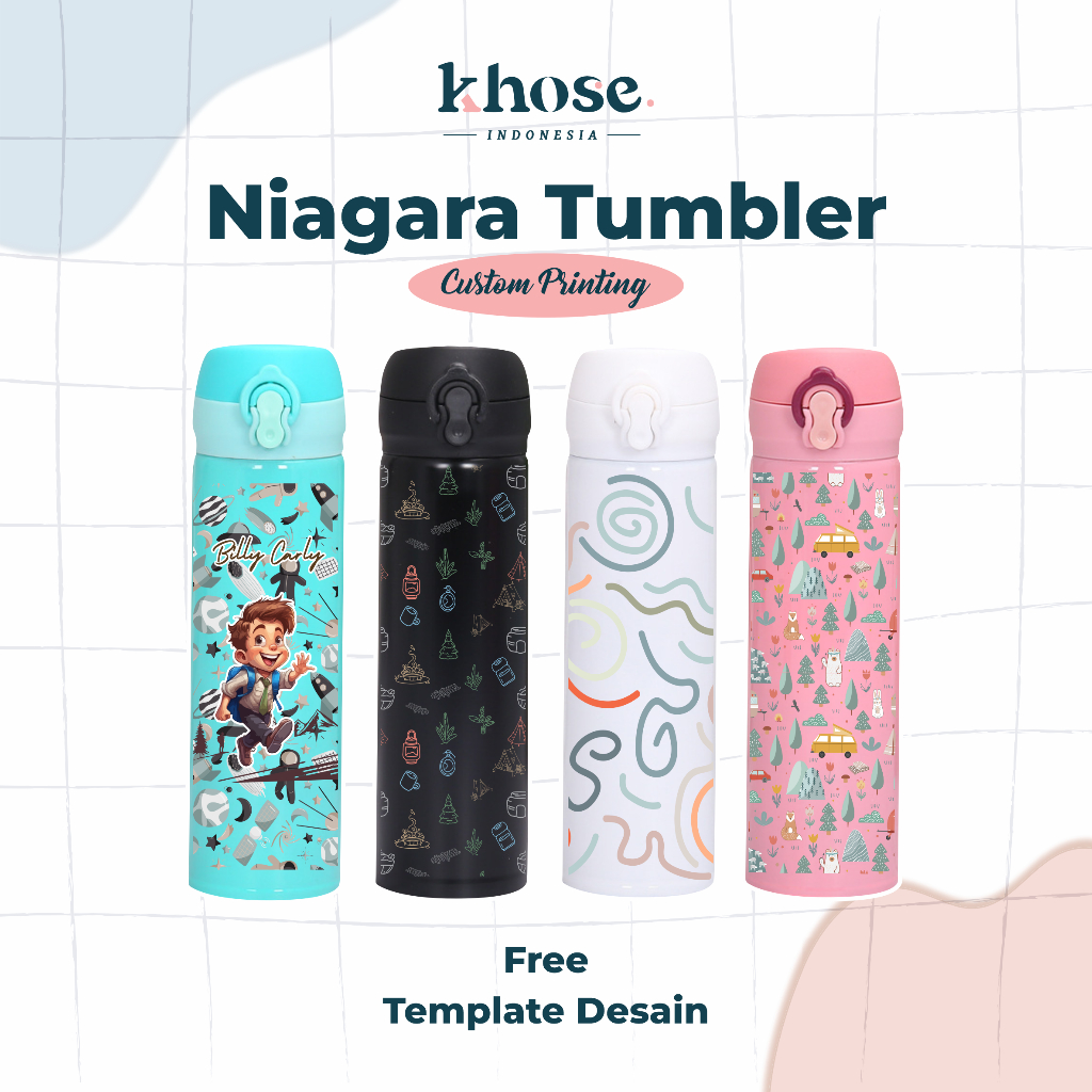 Tumblr Custom Niagara 500ml Stainless Print UV Full Print Name Logo ...