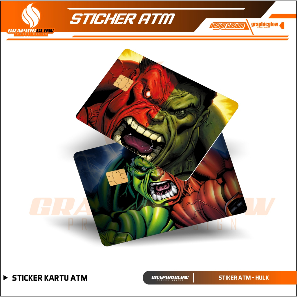 Hulk STICKER Protective CARD SKIN CARD ATM SIM KTP E-MONEY STICKER ...