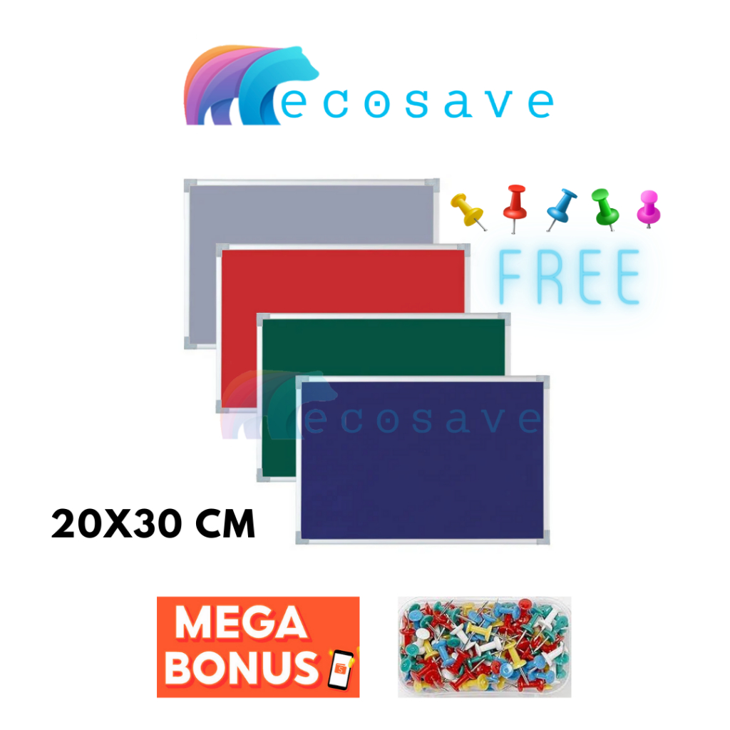 Bludru Softboard Small Mini Pin Board / Plain Hanging Mading Board ...