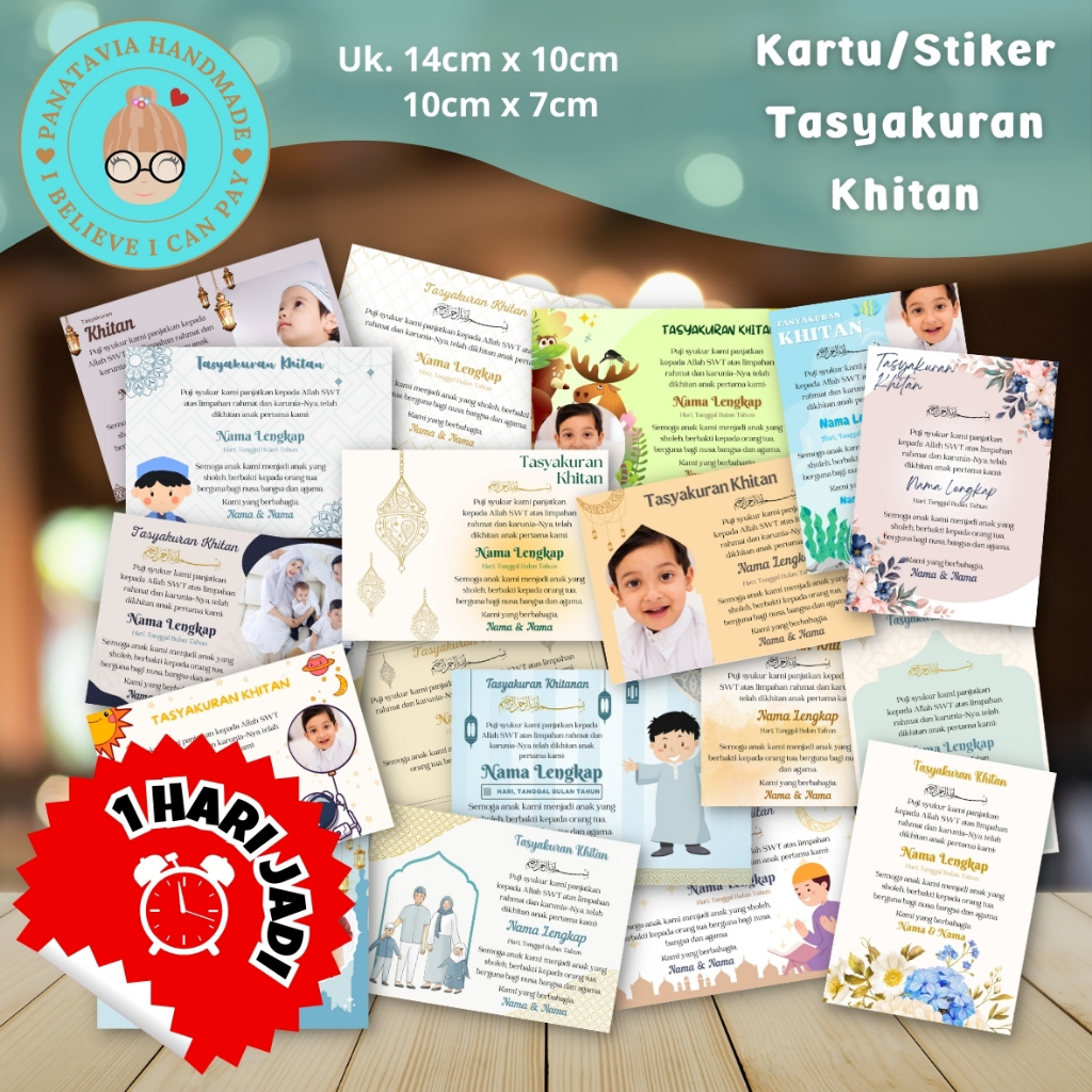 Circumcision Tasyakuran Cards & Circumcision Tasyakuran Stickers ...