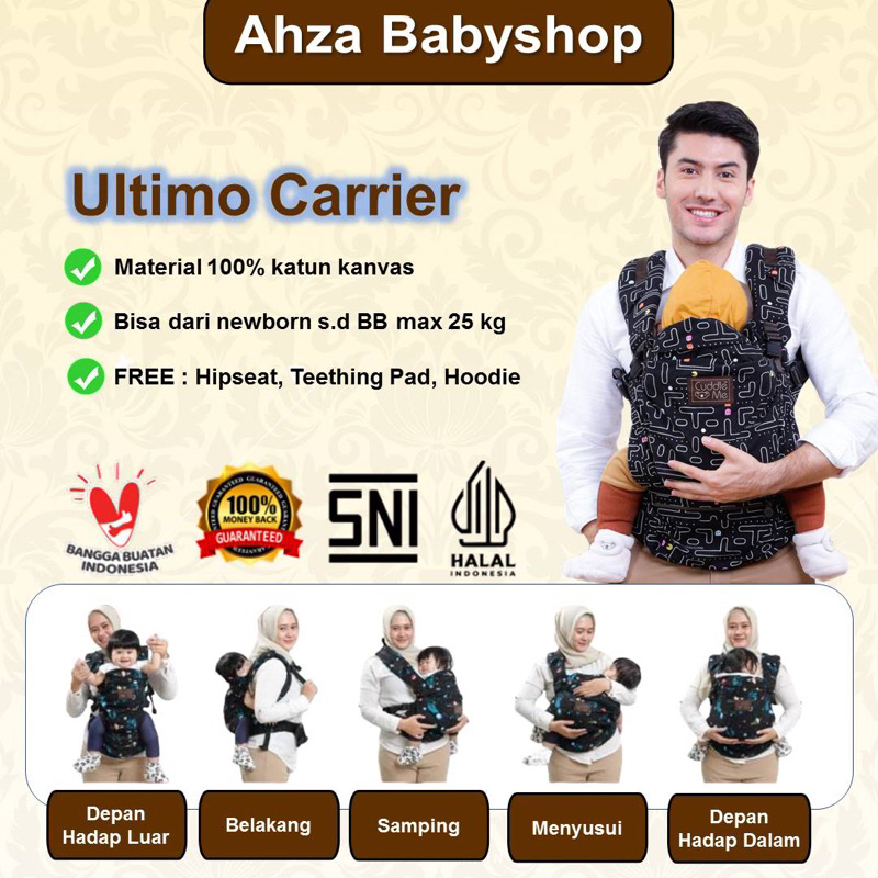 CUDDLE ME SSC Ultimo Carrier Newborn Baby Carrier M Shape Ergonomic ...