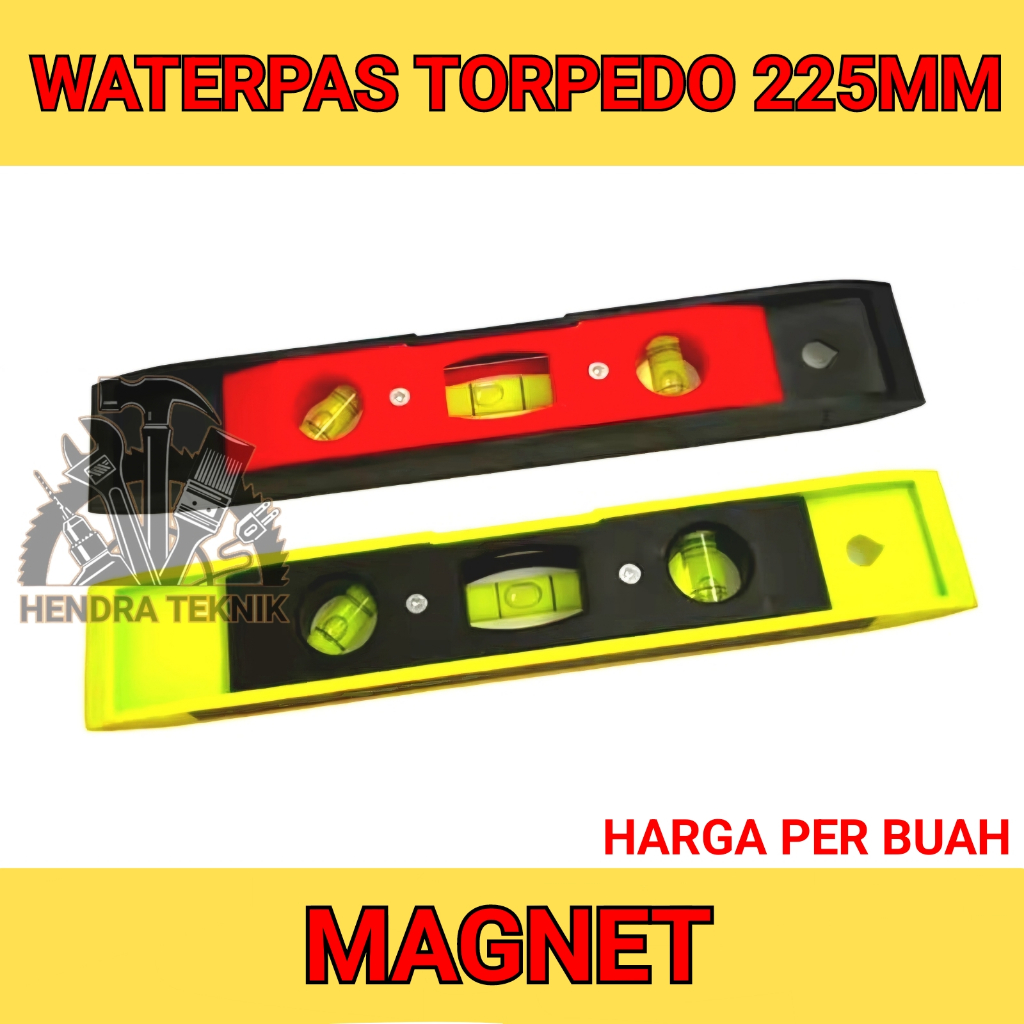Waterpas MAGNET 9" MISTAR MINI SCALES 22.5CM WATERPASS TORPEDO 225MM ...